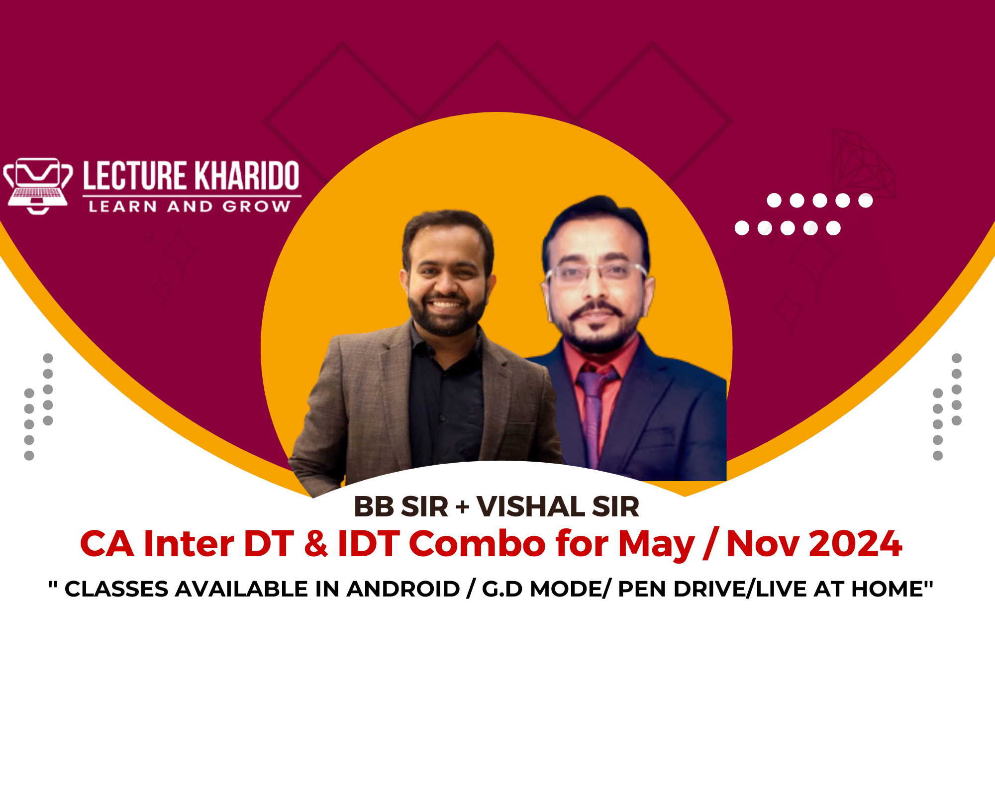 CA Inter DT & IDT Combo By BB Sir & Vishal Sir - May / Nov 2024