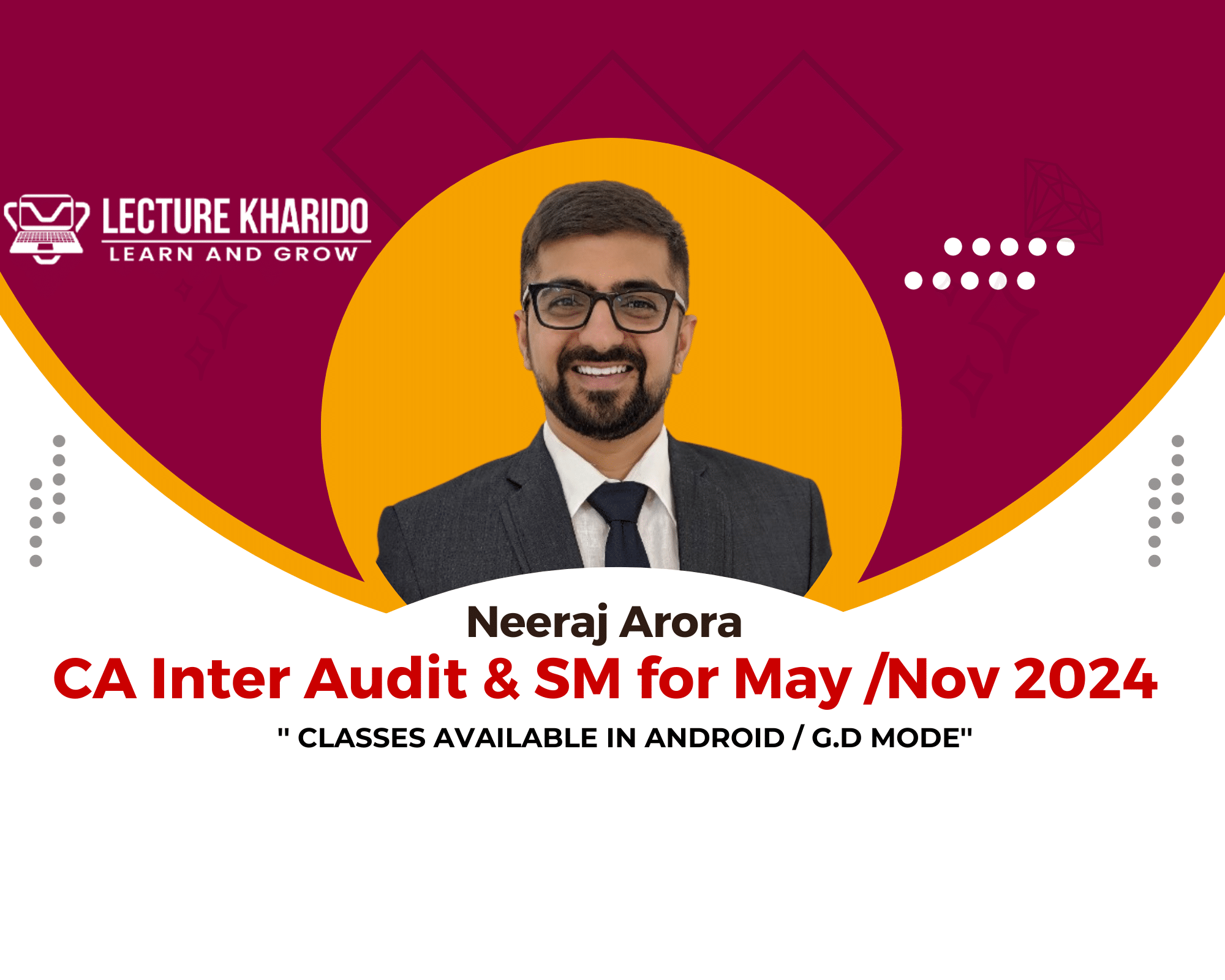 CA Inter Audit & SM combo by Neeraj Arora May / Nov 24